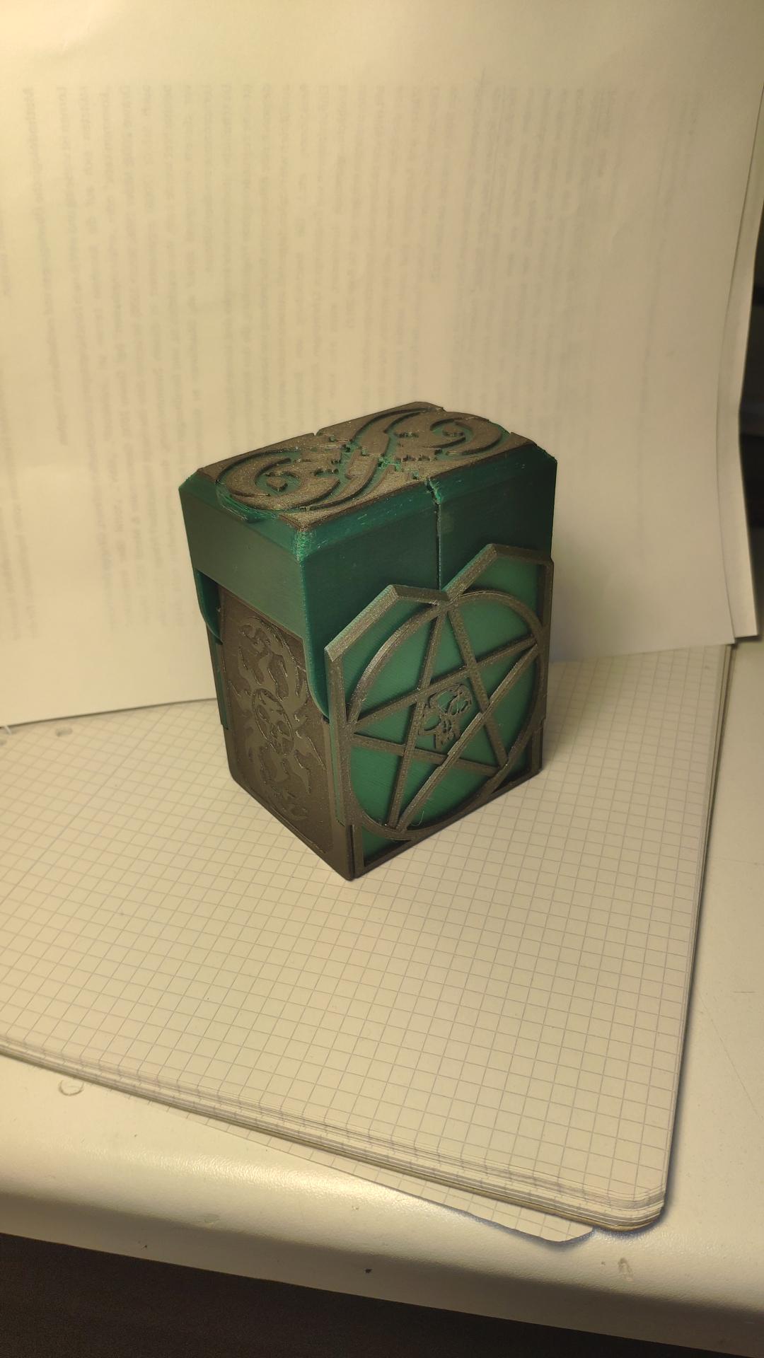 MTG Card Holder Box Skull Design by amidar | Download free STL model ...