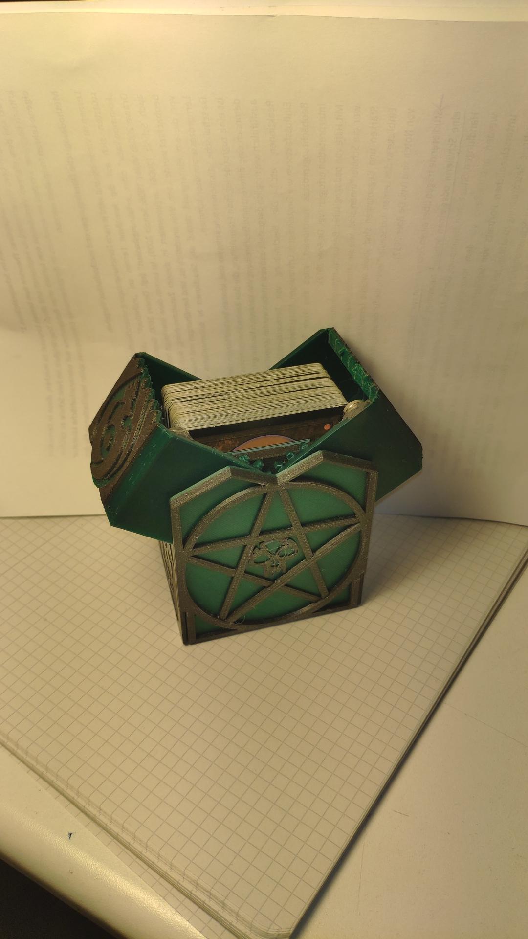 MTG Card Holder Box Skull Design by amidar | Download free STL model ...