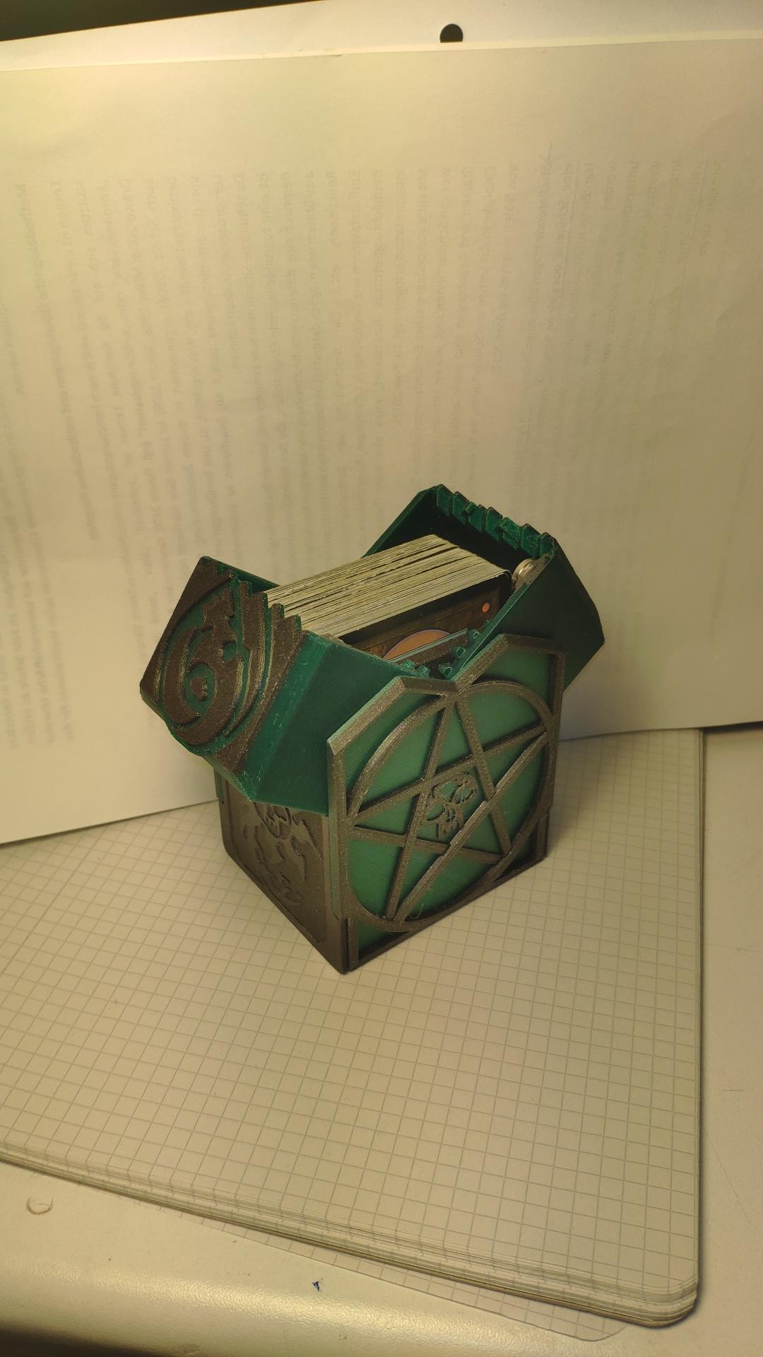 MTG Card Holder Box Skull Design by amidar | Download free STL model ...