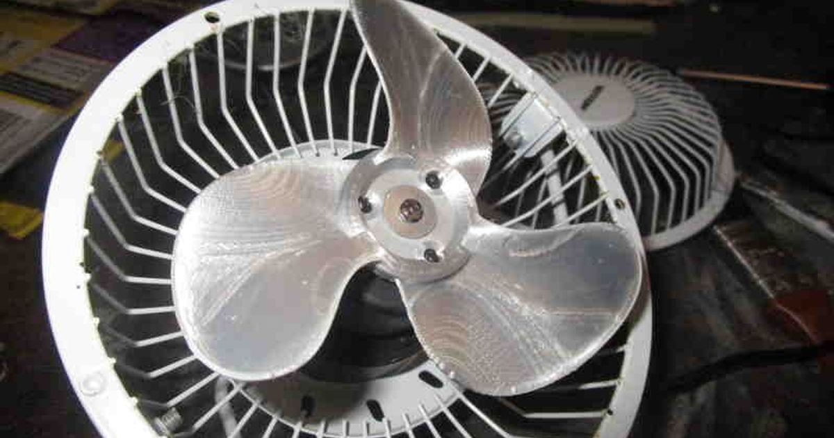 USB 100mm FAN Blade by Bazzalight | Download free STL model ...