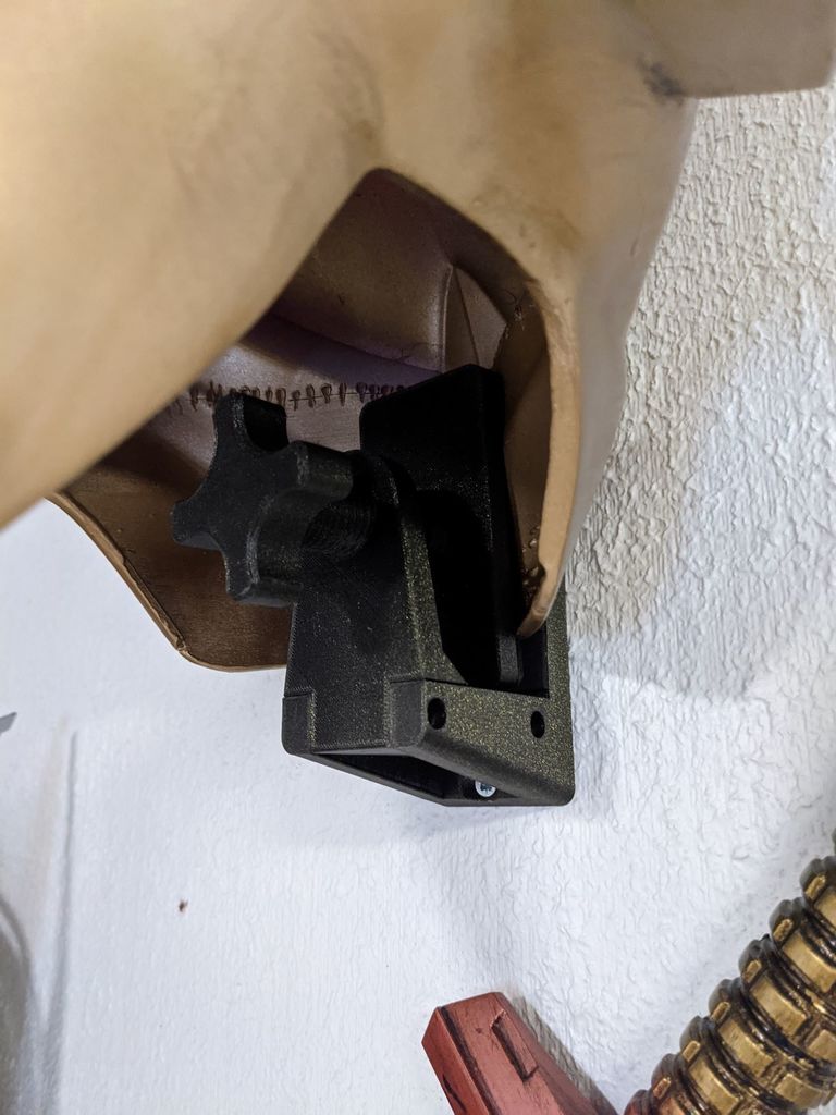 Helmet wall mount by whitespaceprops | Download free STL model ...
