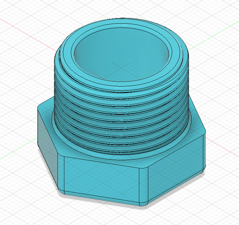 3D print of a tap for garden hose connection by jcjames_13009 ...