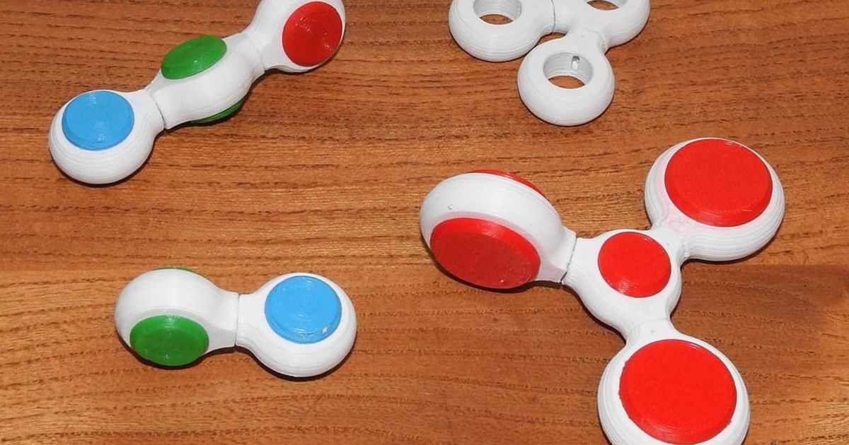 Fidget Spinner with a Twist by Sir Indy | Download free STL model ...