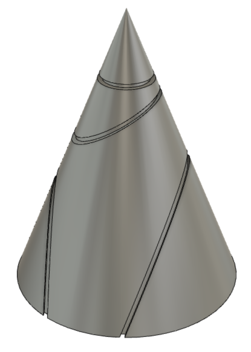 Conic Section with curve lines and magnets by Monte | Download free STL ...