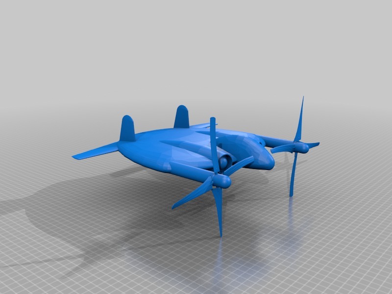 Flying Pancake (Vought XF5U) by 67bope | Download free STL model ...