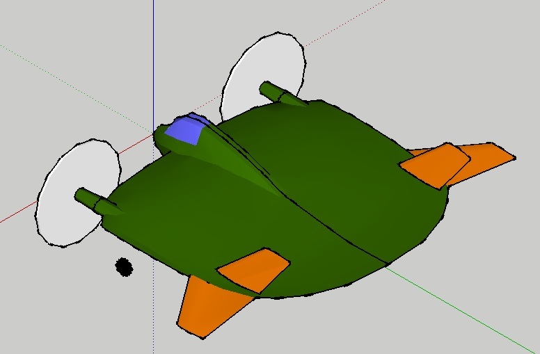 Flying Pancake (Vought XF5U) by 67bope | Download free STL model ...