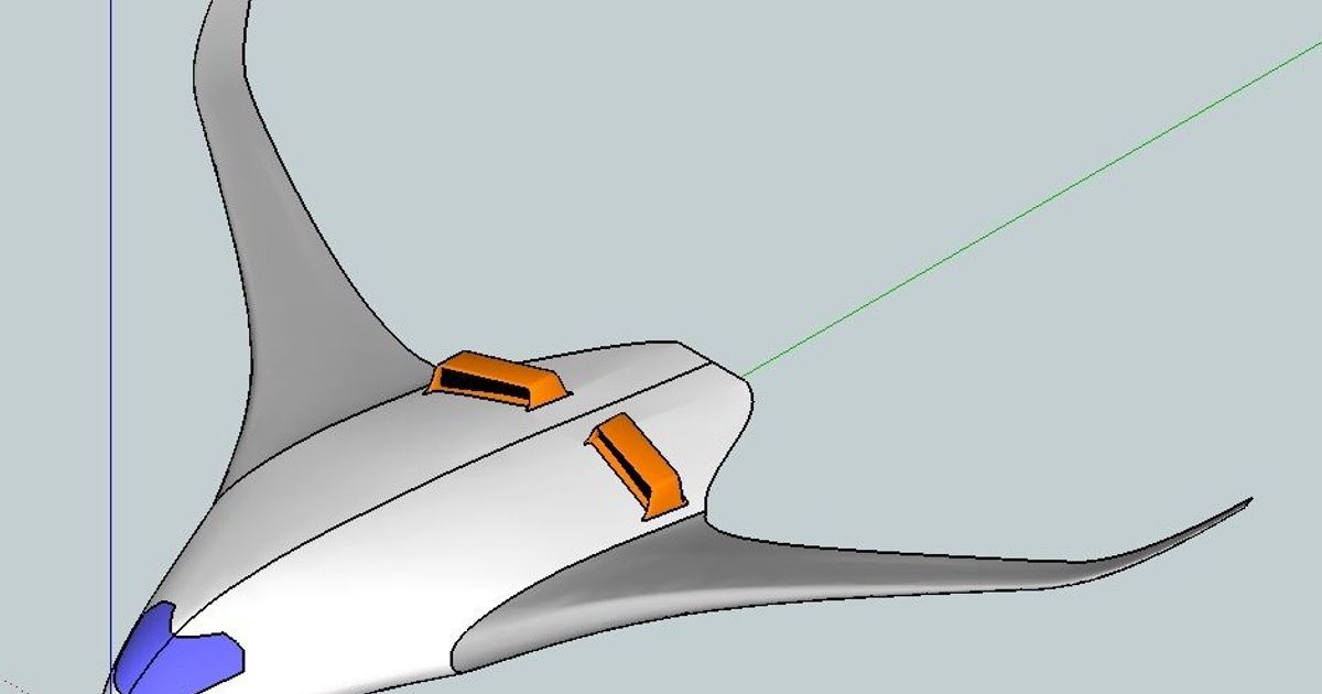 Blended Wing Body (BWB) von 67bope | Kostenloses STL-Modell ...
