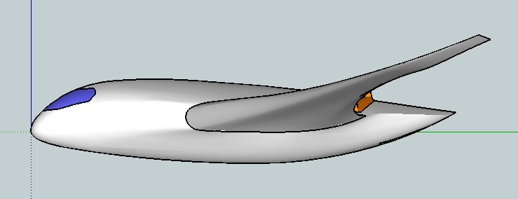 Blended Wing Body (BWB) von 67bope | Kostenloses STL-Modell ...
