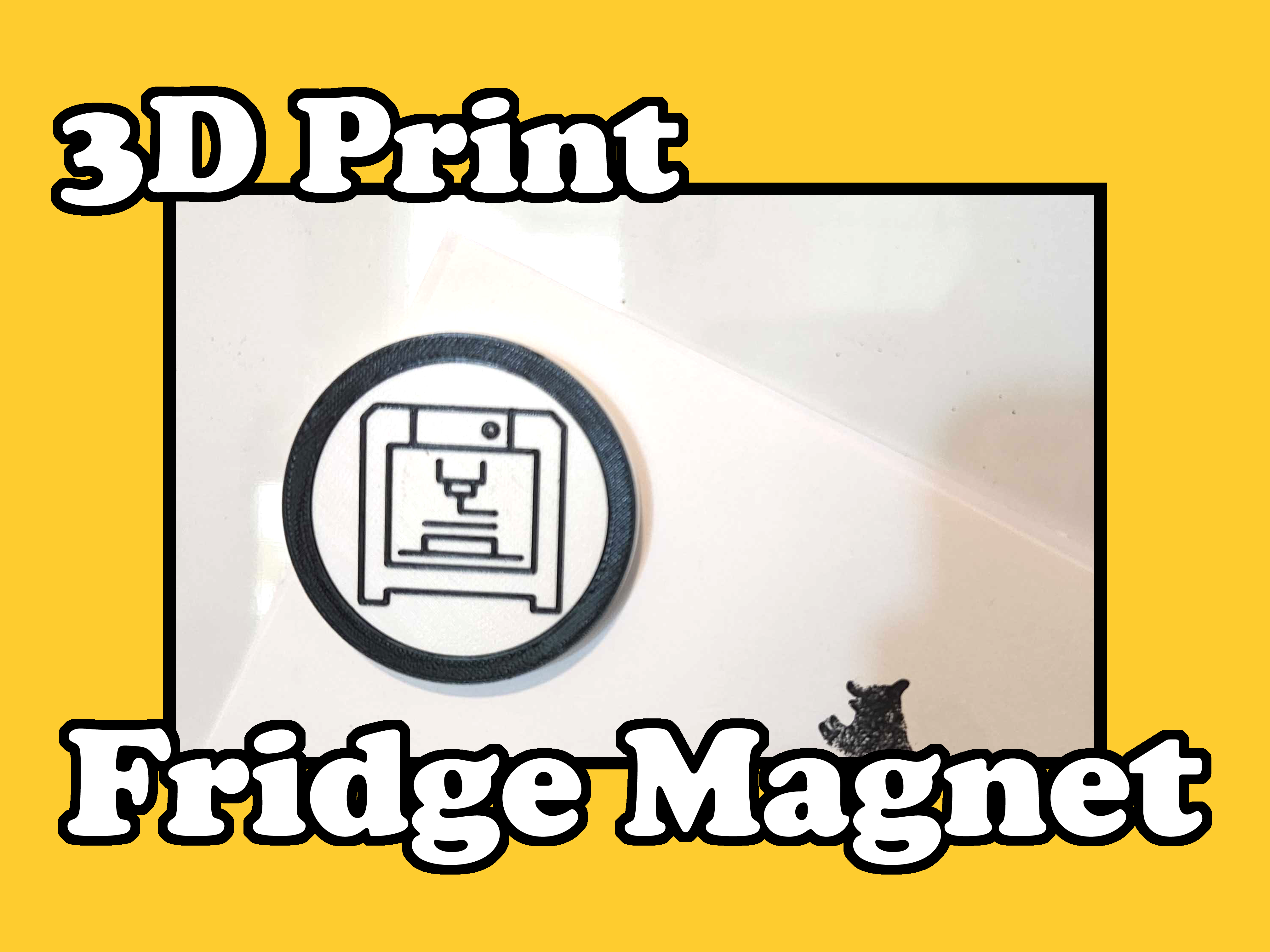 3D Print Fridge Magnet by iqless | Download free STL model | Printables.com
