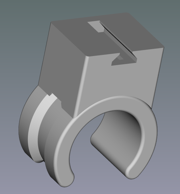 12V Socket holder for 22 mm handlebar (FreeCAD) by szprusa | Download free STL model ...