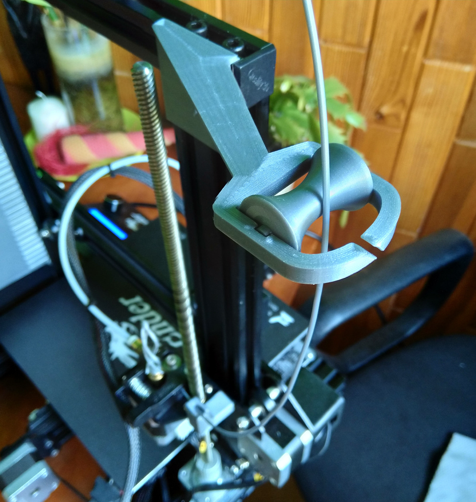 Filament guide with roller - Ender 3 by Tomaskom | Download free STL ...