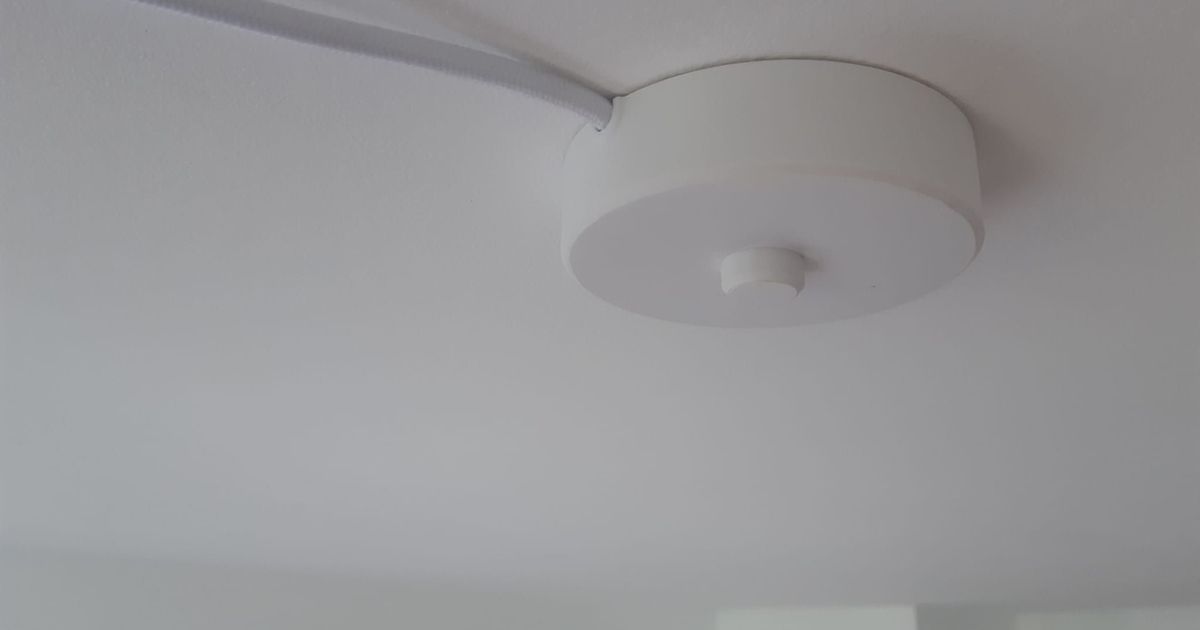 Ceiling cable cover/ junction by CK | Download free STL model ...