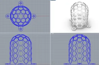 LED Light Bulb Base Cover by Lasergun | Download free STL model ...