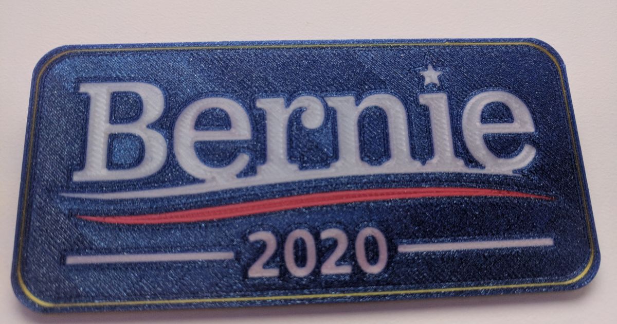 Bernie 2020 Pin by Nase | Download free STL model | Printables.com