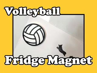 Volleyball Magnet by JuiceWorks 3D Student | Download free STL model ...