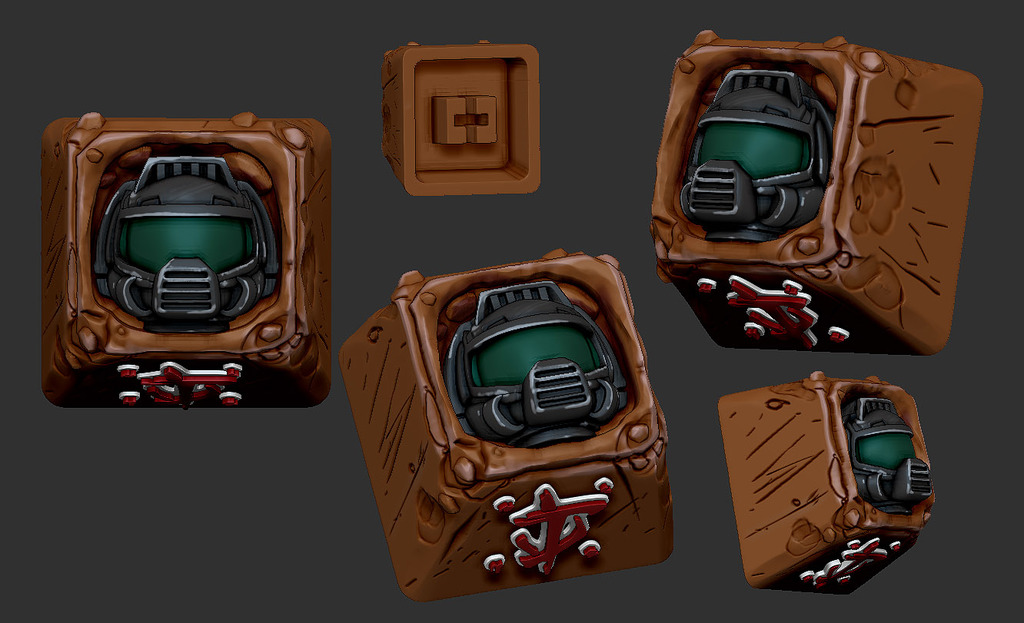 Doomed Keycap by Heribertohobby | Download free STL model | Printables.com