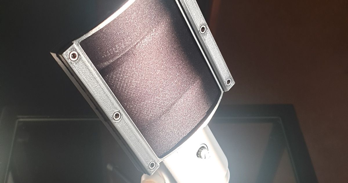 Clip on Pop-filter for microphones by Fodorpeetya | Download free STL ...