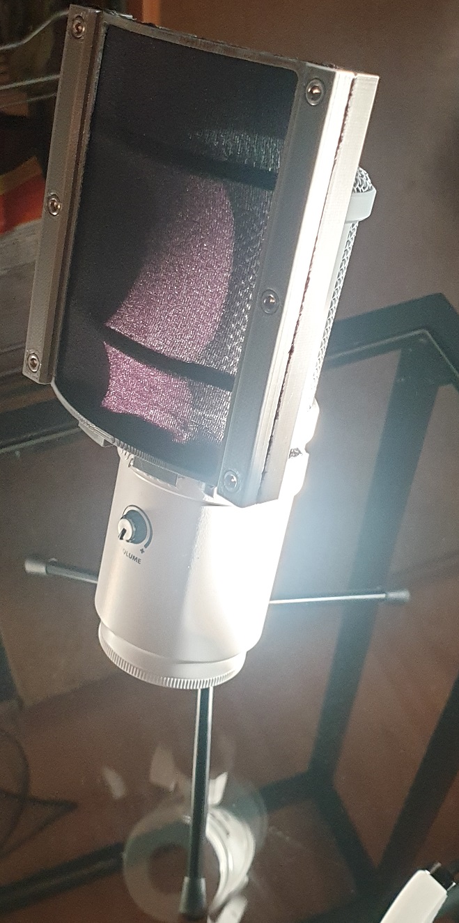 Clip on Pop-filter for microphones by Fodorpeetya | Download free STL ...