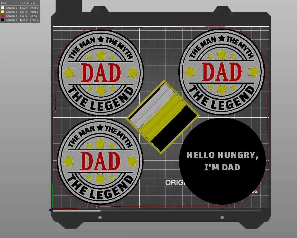 Dad legend coaster by JakeOfOz | Download free STL model | Printables.com