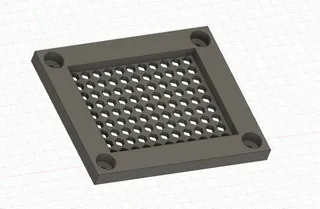PSU Dust Filter Mesh/Grid by nozzleshift.com | Download free STL model ...