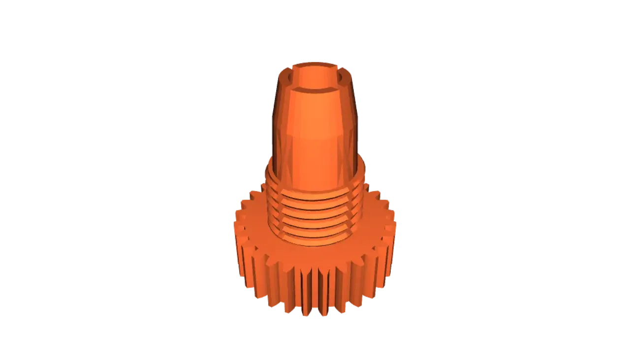 Mechanical reversing worm shaft for fischertechnik models by Arnoud ...
