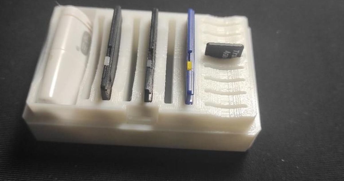 Hinged SD Card Box by Dani Projects | Download free STL model ...