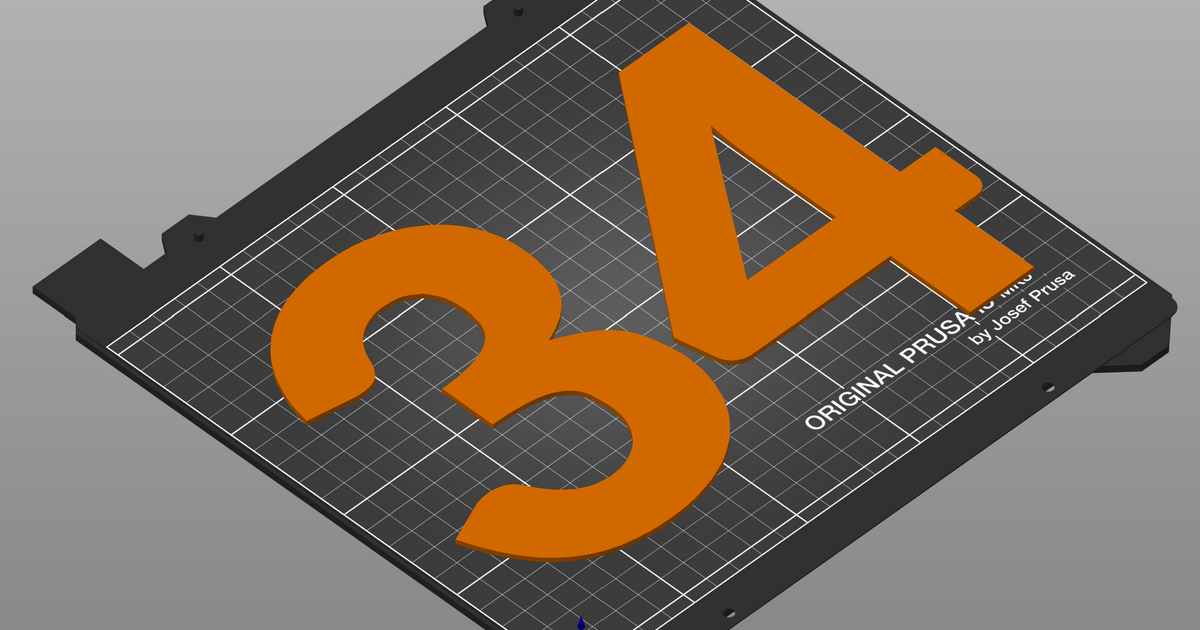 Number 3 - Sign - 6" tall by FEW | Download free STL model | Printables.com