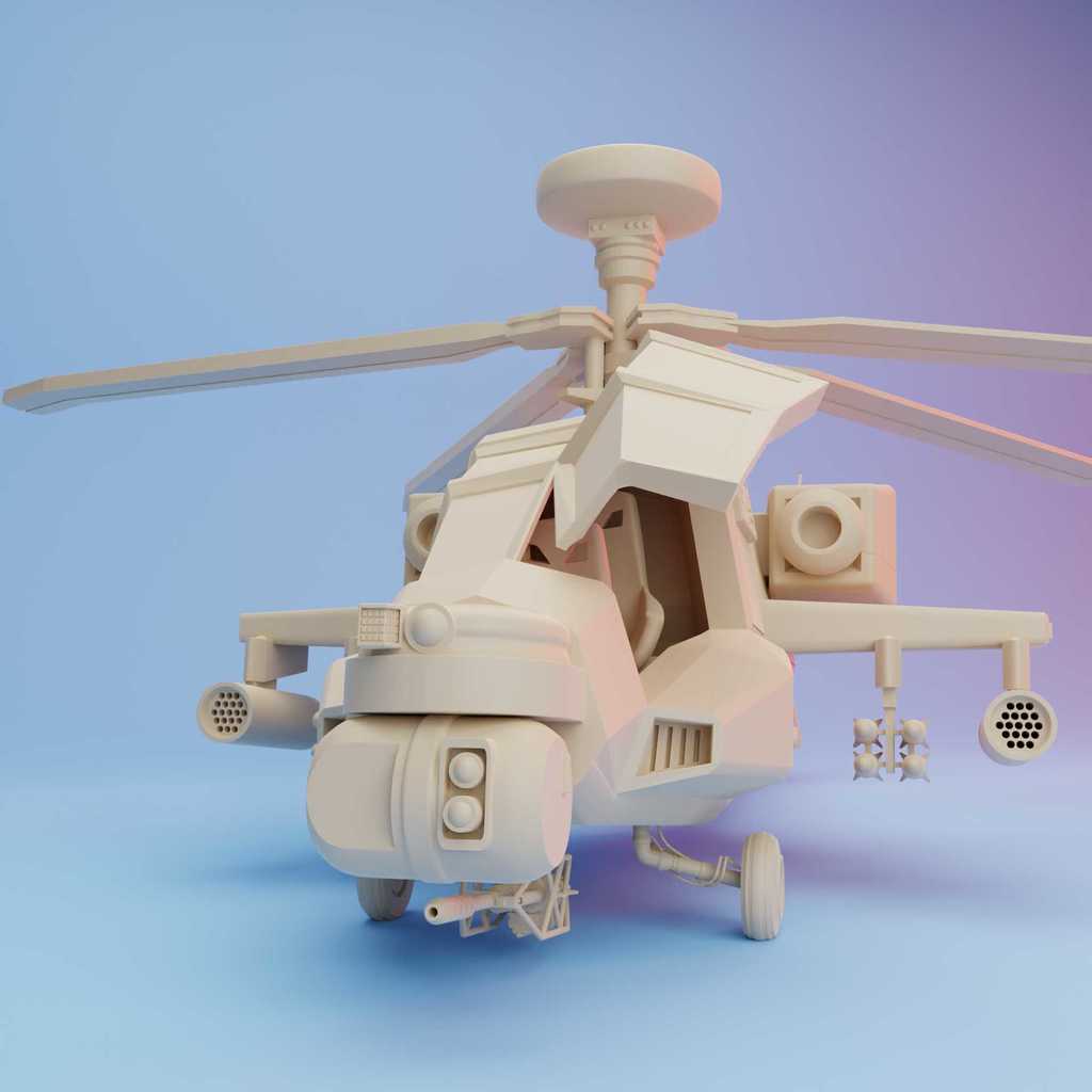 Apache Helicopter V2 by Grayfaux | Download free STL model | Printables.com
