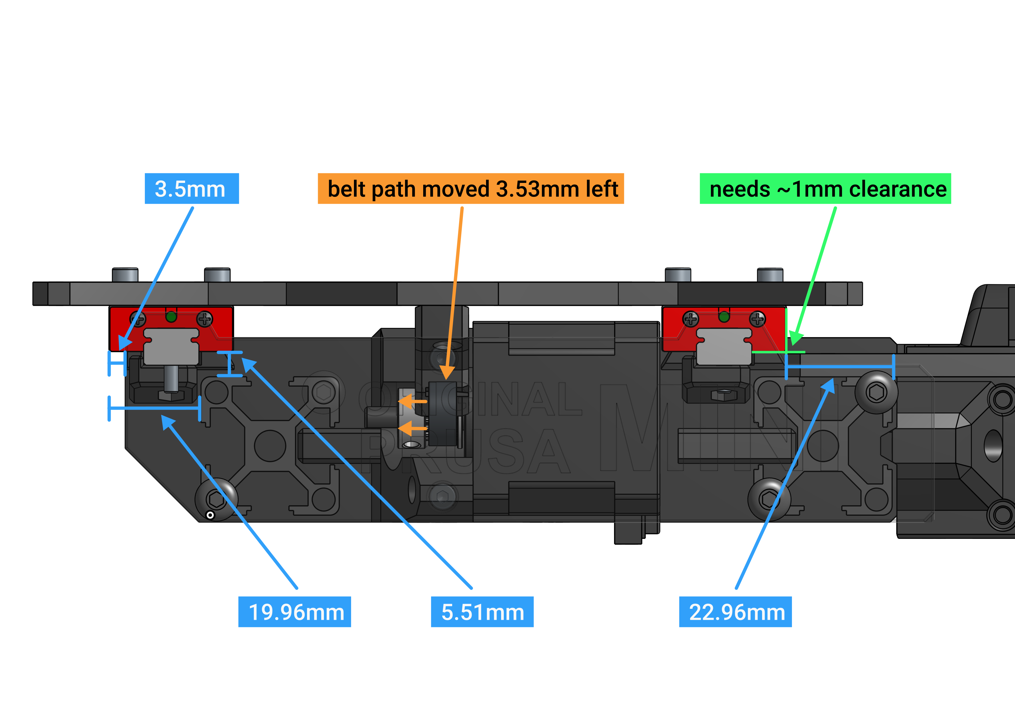 Prusa MINI Linear Rails MGN12 - Y Axis by 6d6178 | Download free STL ...