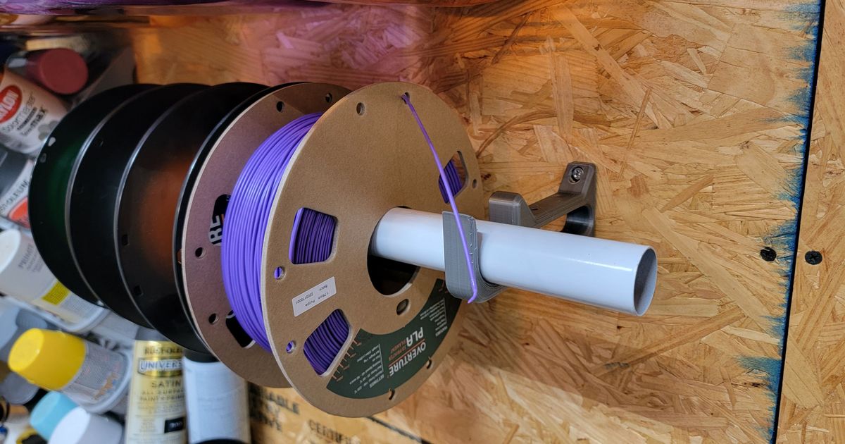 Spool wall mount bracket by CharlesM479 | Download free STL model ...