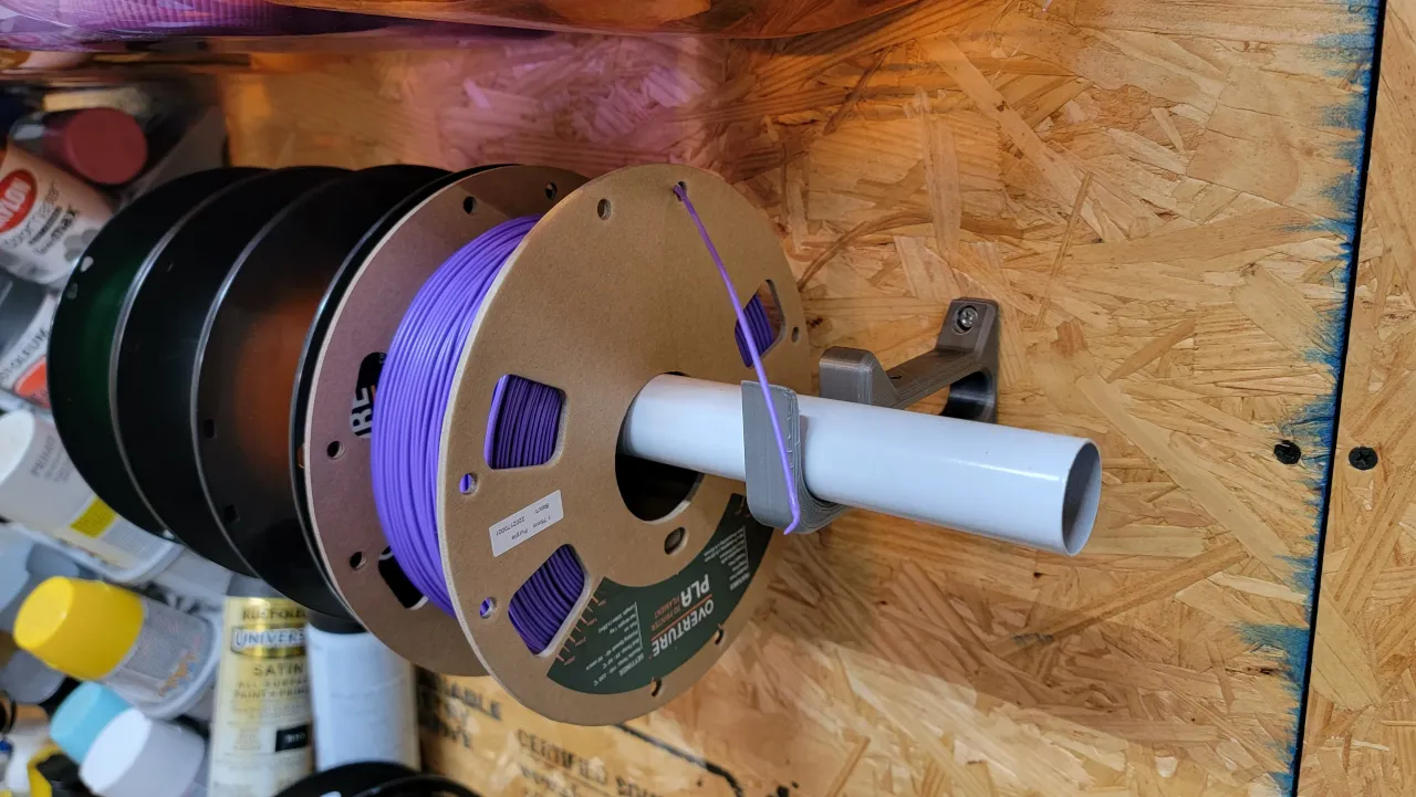 Spool Wall Mount Bracket By Charlesm479 Download Free Stl Model