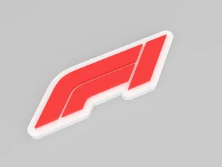 Formula 1 Fridge Magnet - Contoured F1 Logo by Vector3dArt | Download ...