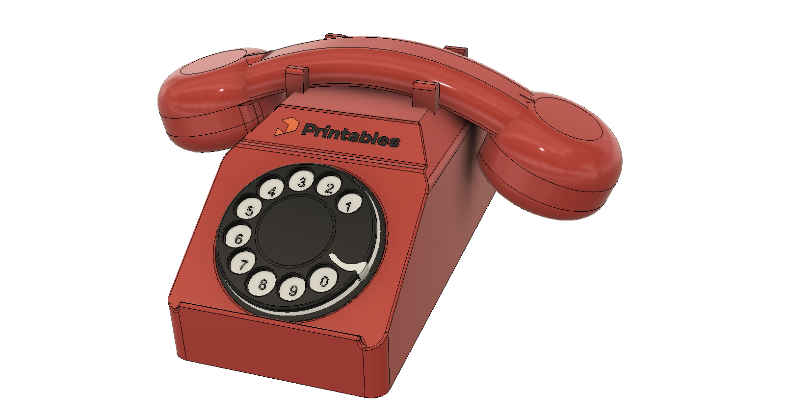 Rotary Dial Phone by Tom Anderson (The Real NEO) | Download free STL ...