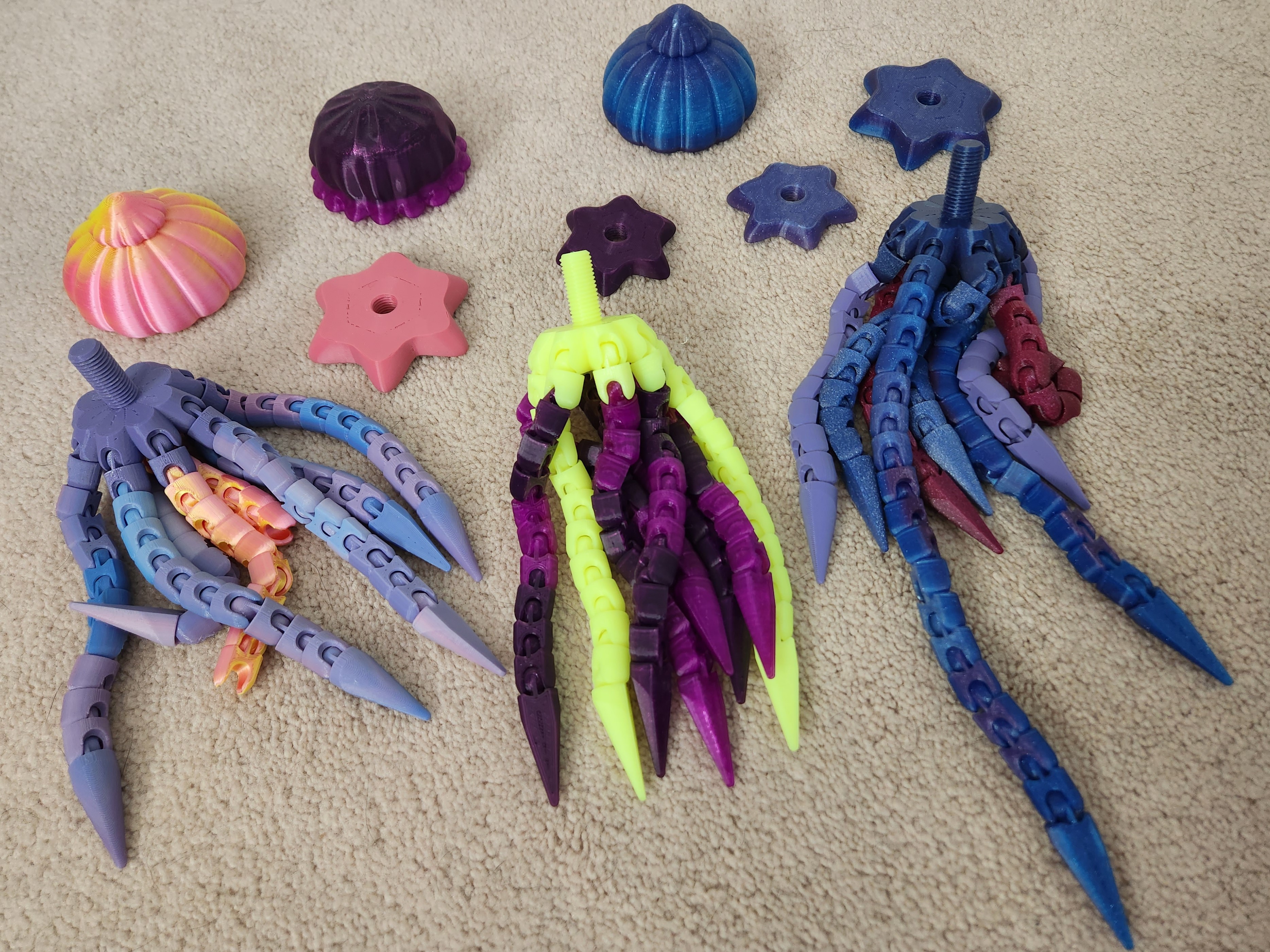 Articulated Jellyfish with ball-joint tentacles by jrdn8056 | Download ...