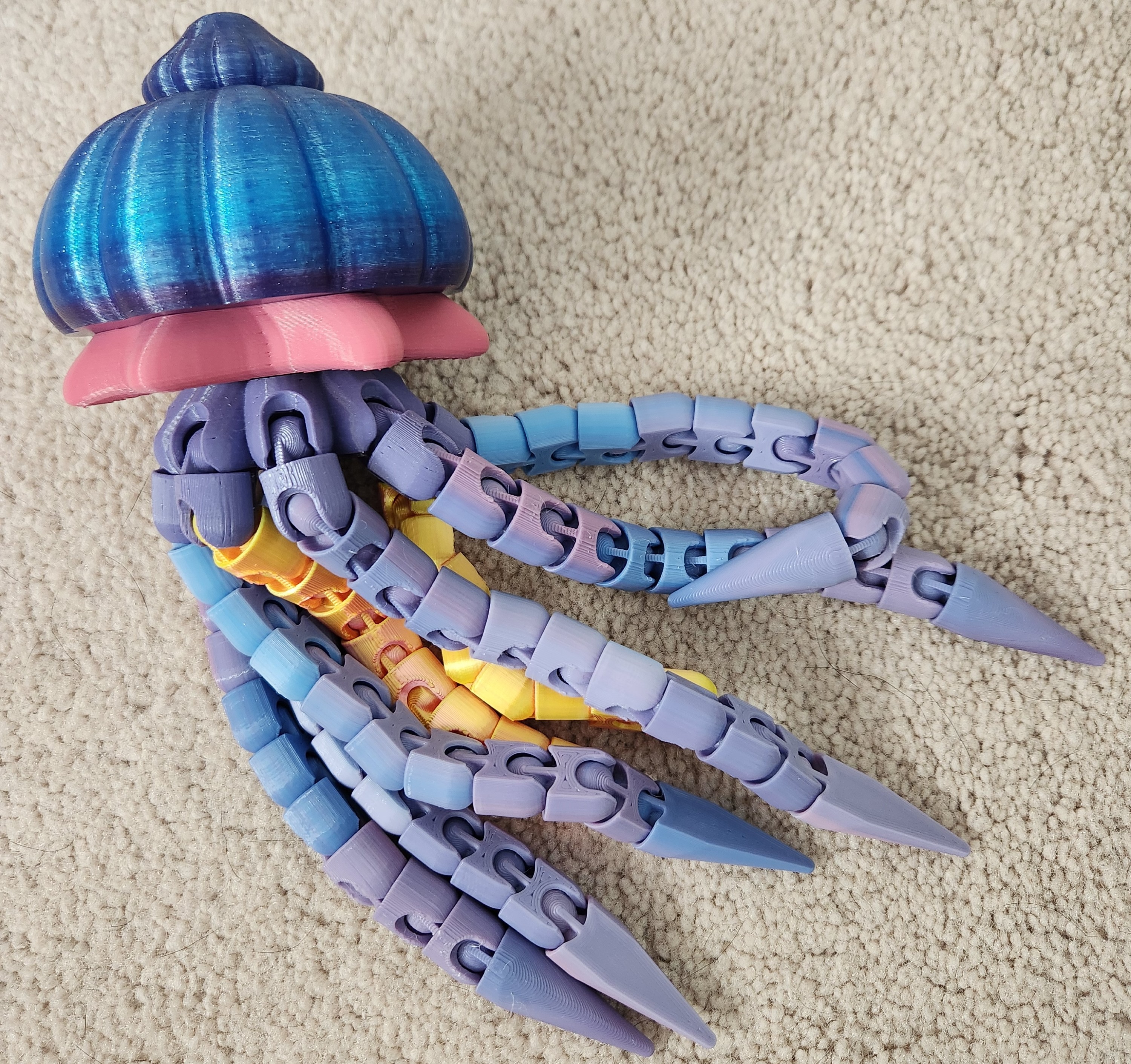 Articulated Jellyfish with ball-joint tentacles by jrdn8056 | Download ...