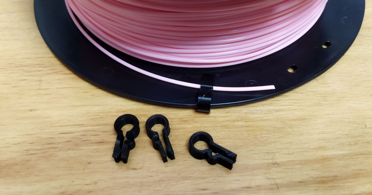 Parametric Filament Spool Clip by Adam Oellermann | Download free STL ...