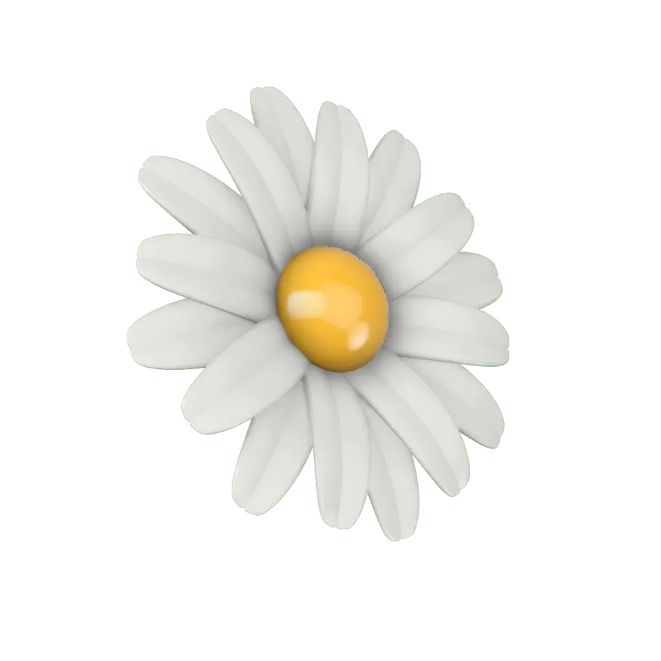 DAISY FLOWER - MARGHERITA by giuliancol | Download free STL model ...