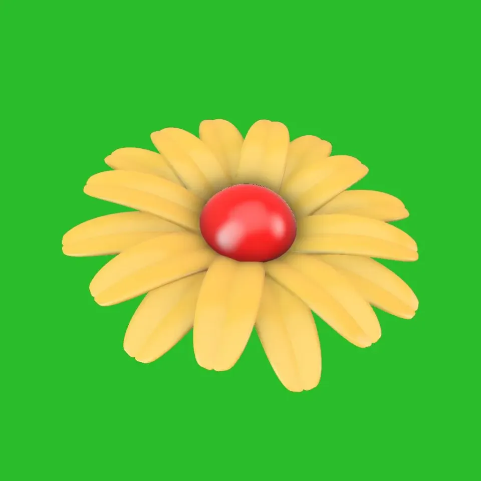 DAISY FLOWER - MARGHERITA by giuliancol | Download free STL model ...