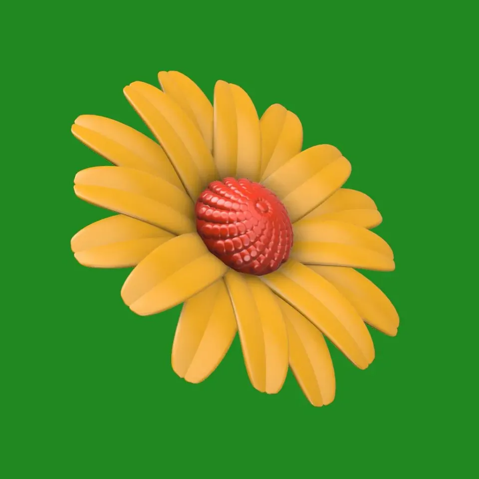 DAISY FLOWER - MARGHERITA by giuliancol | Download free STL model ...