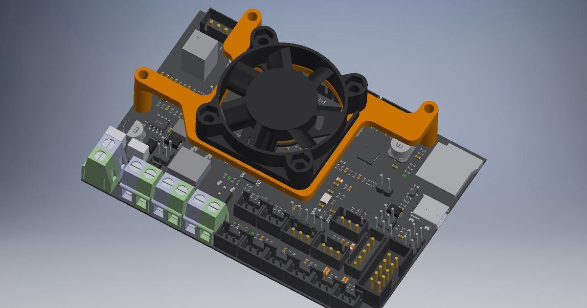 BTT SKR Mini E3 4010 Fan holder by 3DMegoldasok | Download free STL ...
