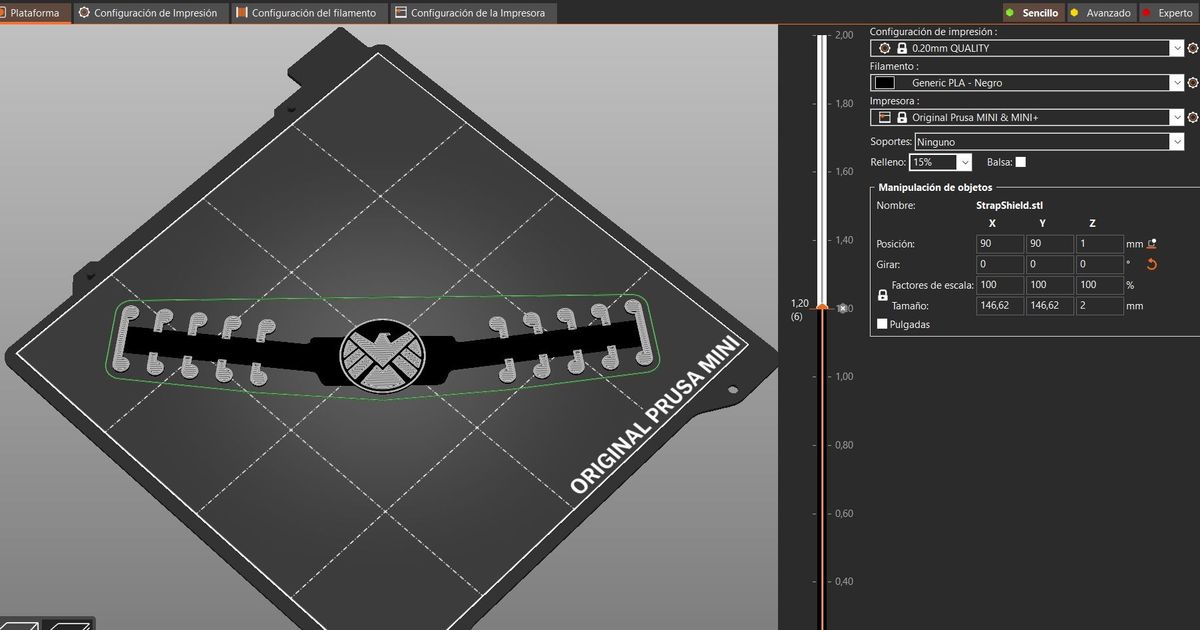 Mask Strap S.H.I.E.L.D. Agent by RP209 | Download free STL model ...