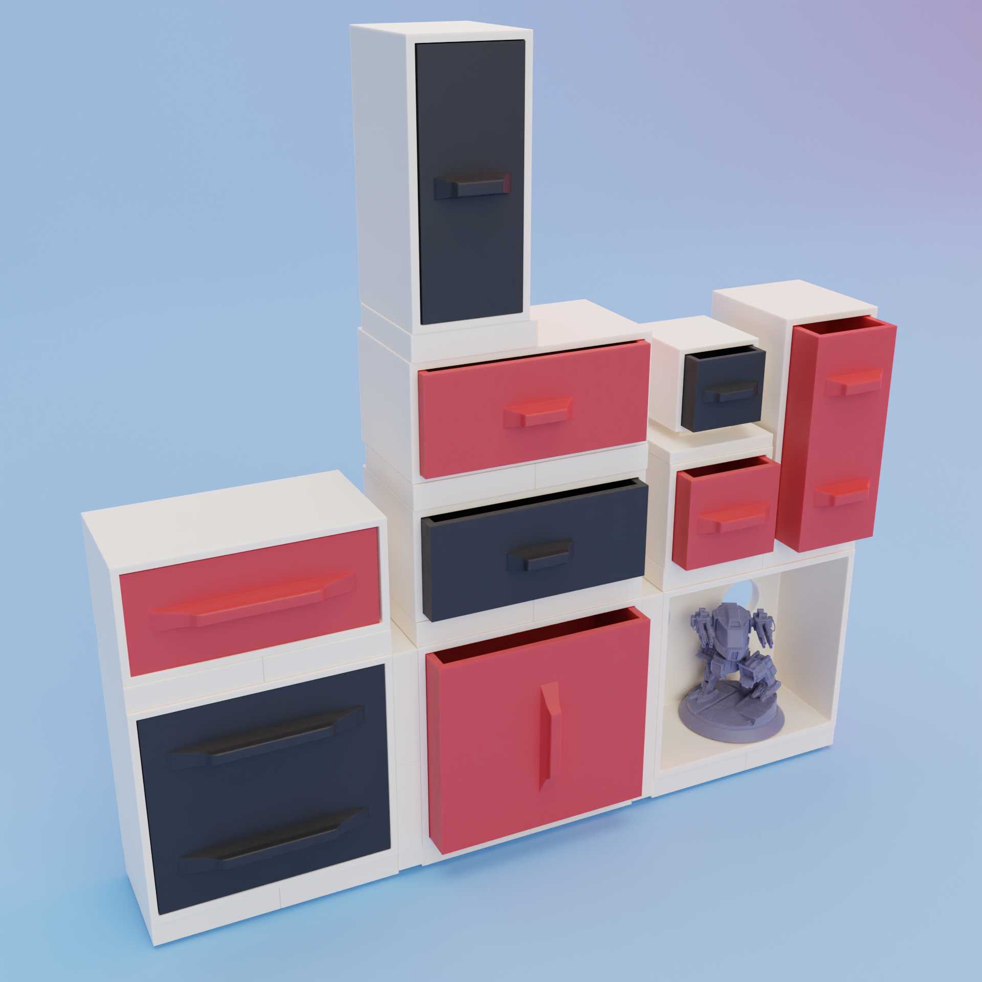 Modular Drawers by Grayfaux | Download free STL model | Printables.com