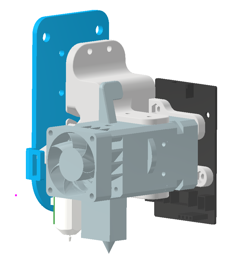Artillery Biqu H2 mount with BLtouch for Volcano or normal hotend by ...