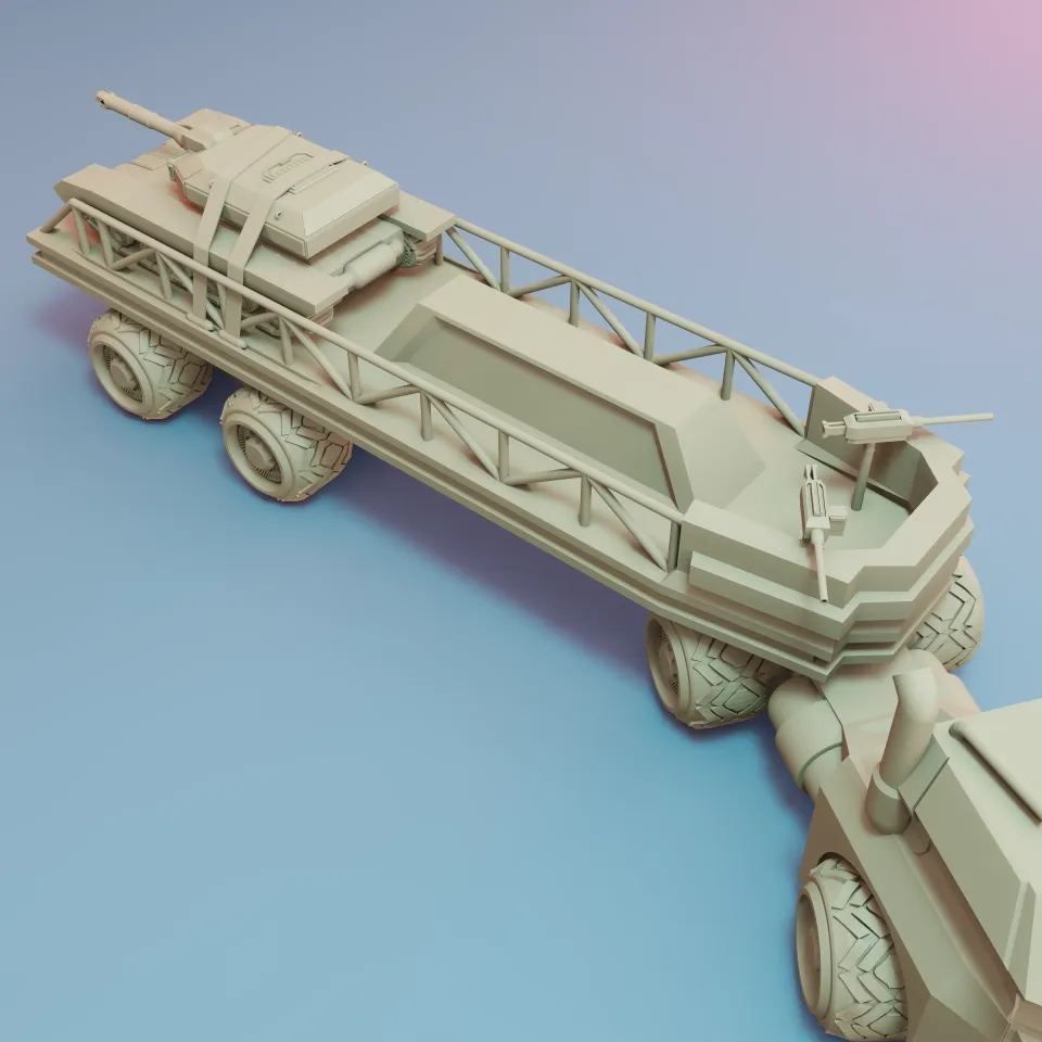 Armored Semi-Truck by Grayfaux | Download free STL model | Printables.com