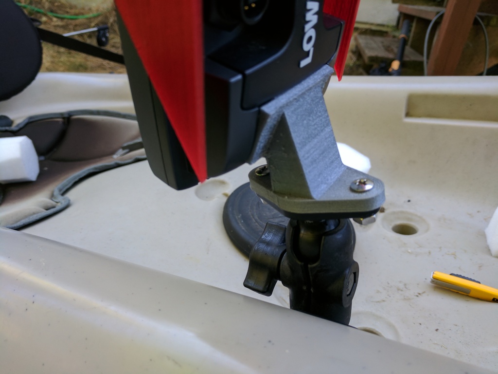 Lowrance Ram and Rail mounts by lowrizzle | Download free STL model ...