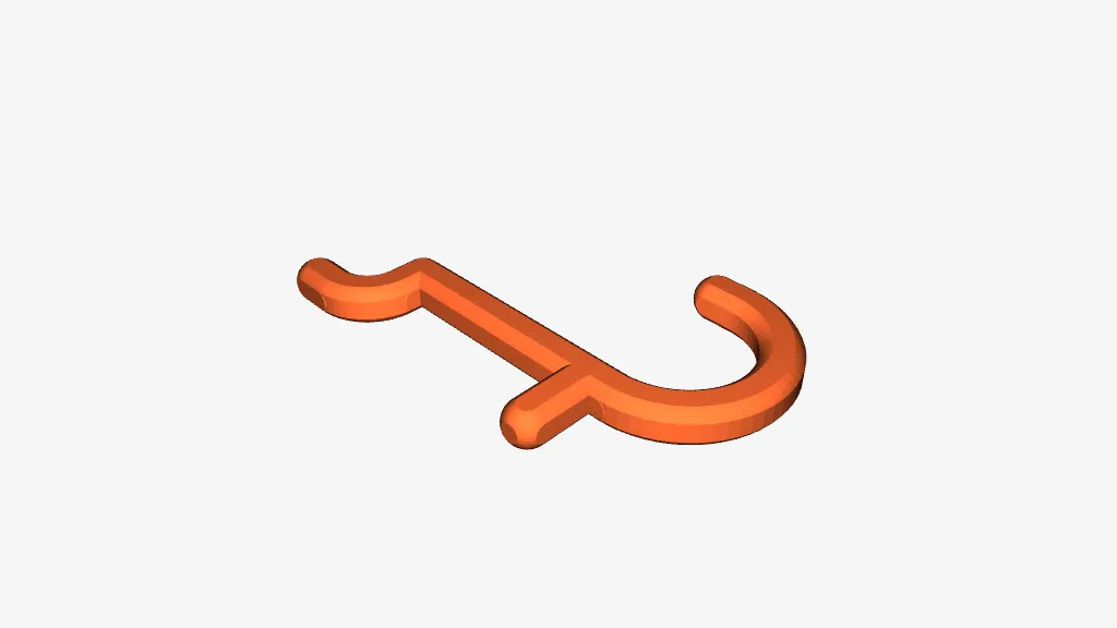 Pegboard customizable round hook by Bolukan | Download free STL model ...