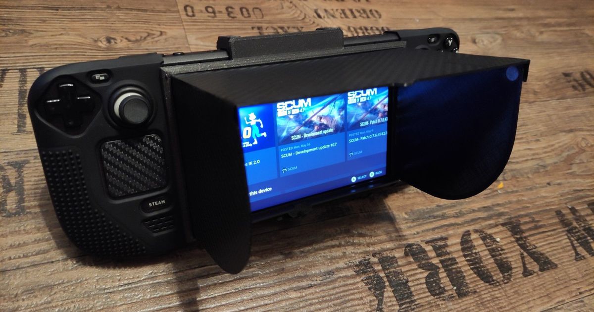 "Steam Shade" Foldable magnetic Sunshield for Steam Deck by LWC ...