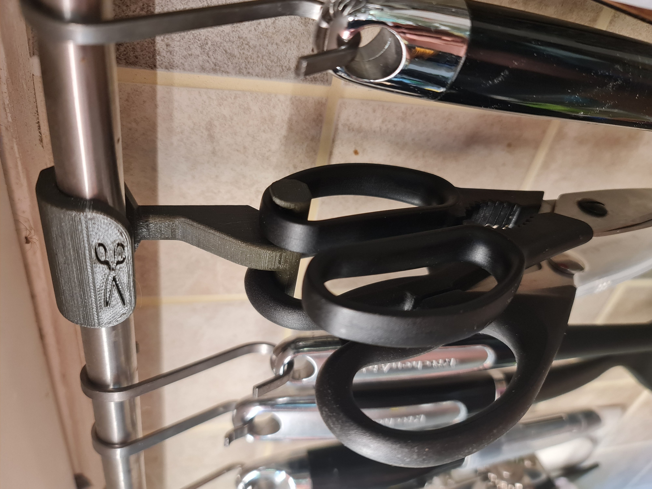 Scissors hook for IKEA KUNGSFORS / GRUNDTAL Reiling by sacrilegor ...