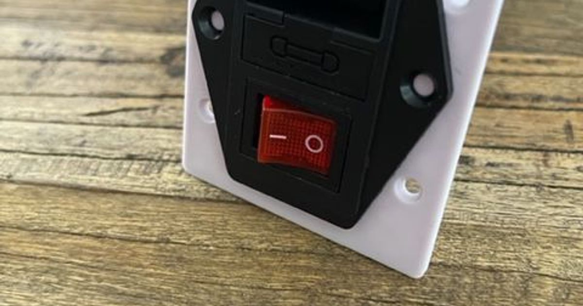 Switched AC Inlet housing by wouldstain | Download free STL model ...