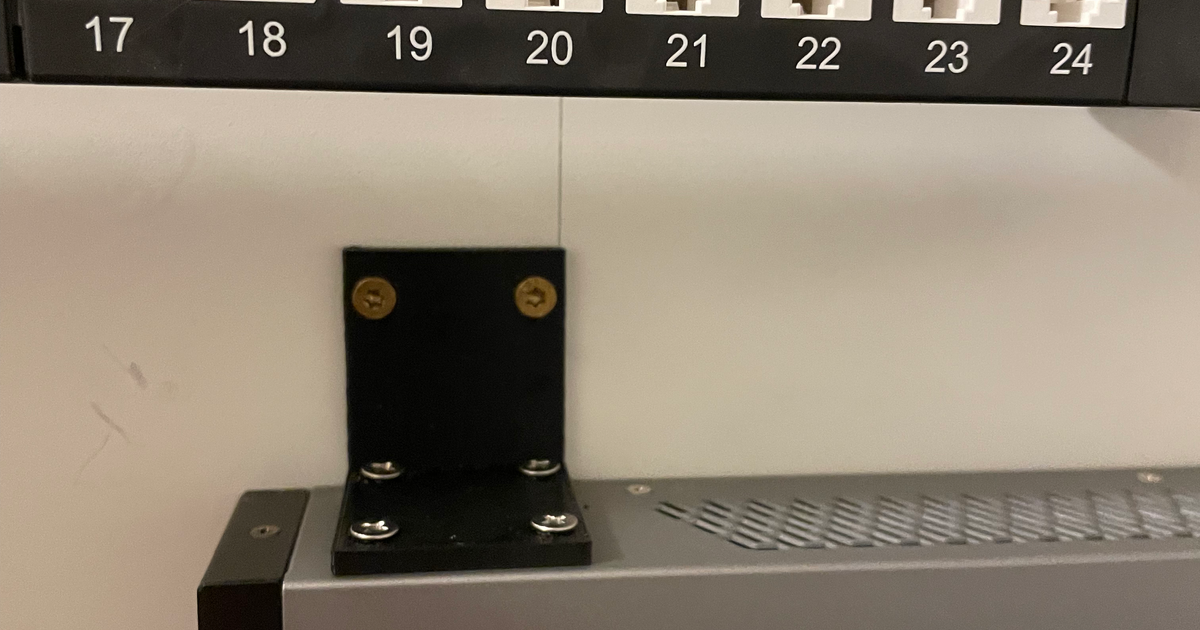 Network Switch Wallboard Bracket by TheDOJ | Download free STL model ...